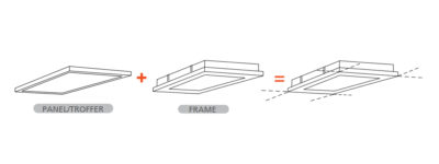 RECESSED CEILING FRAME - GLight